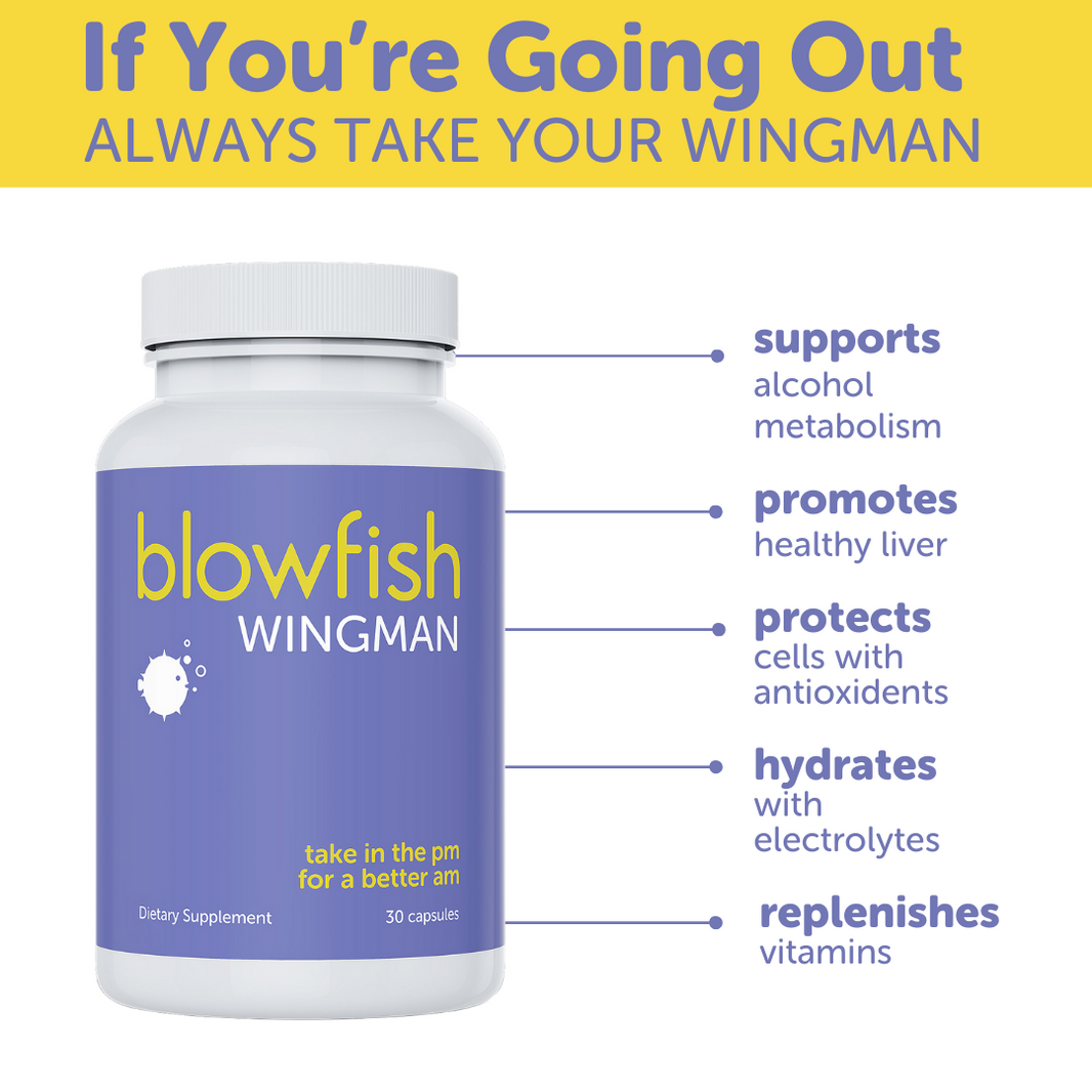 Blowfish Wingman | DHM Supplement | Take Before Drinking – Blowfish for ...
